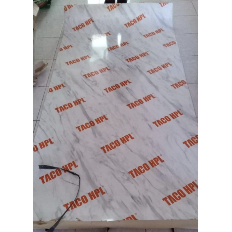 Jual HPL TACO lapisan lemari laci meja TH887JG white marble putih ...