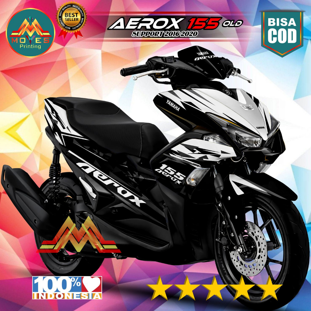 Jual Decal Aerox 155 Old Full Body Stiker Aerox 155 Old Keren Striping ...