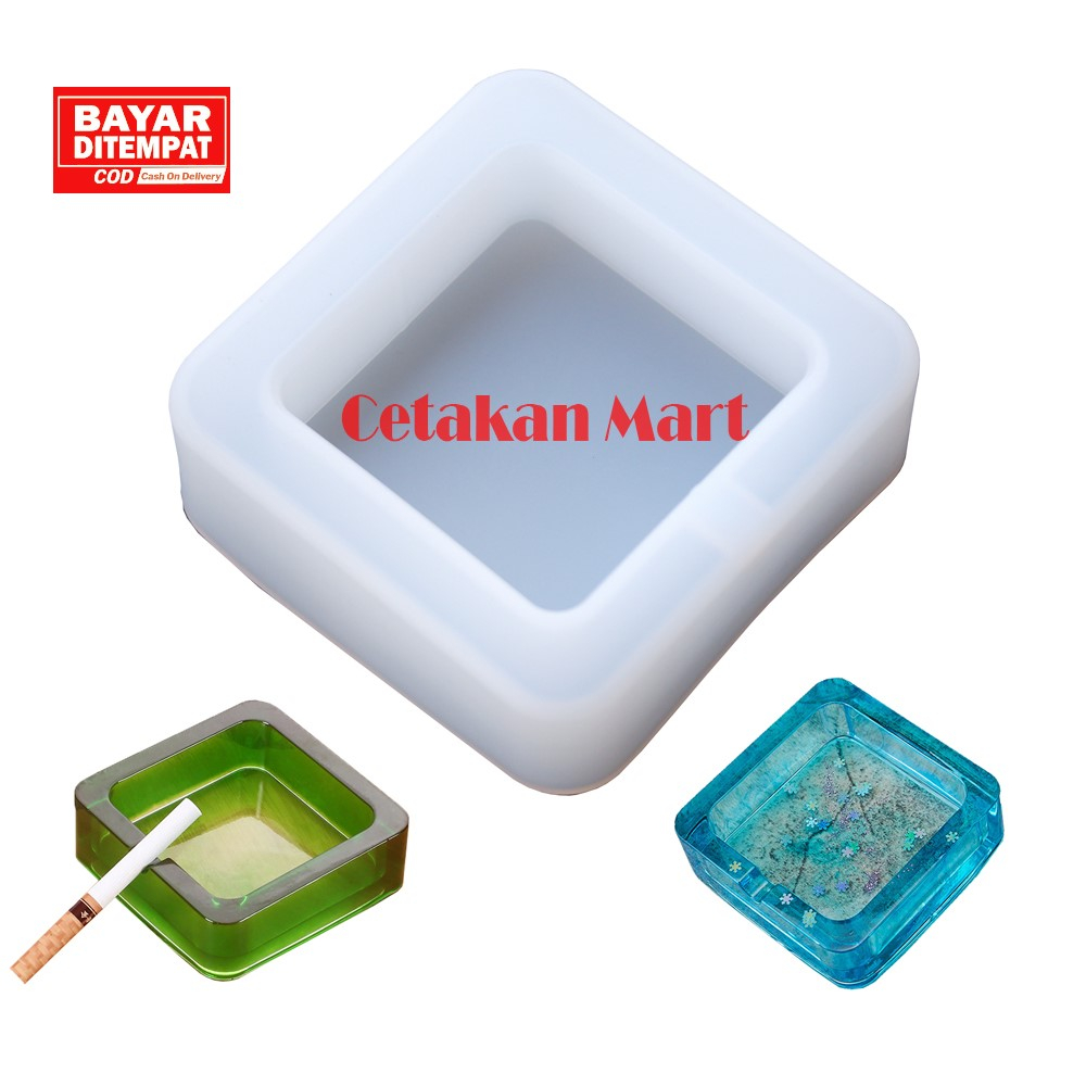 Jual CM Cetakan Resin Epoxy Craft DIY Ashtray Asbak Koztak Silikon ...