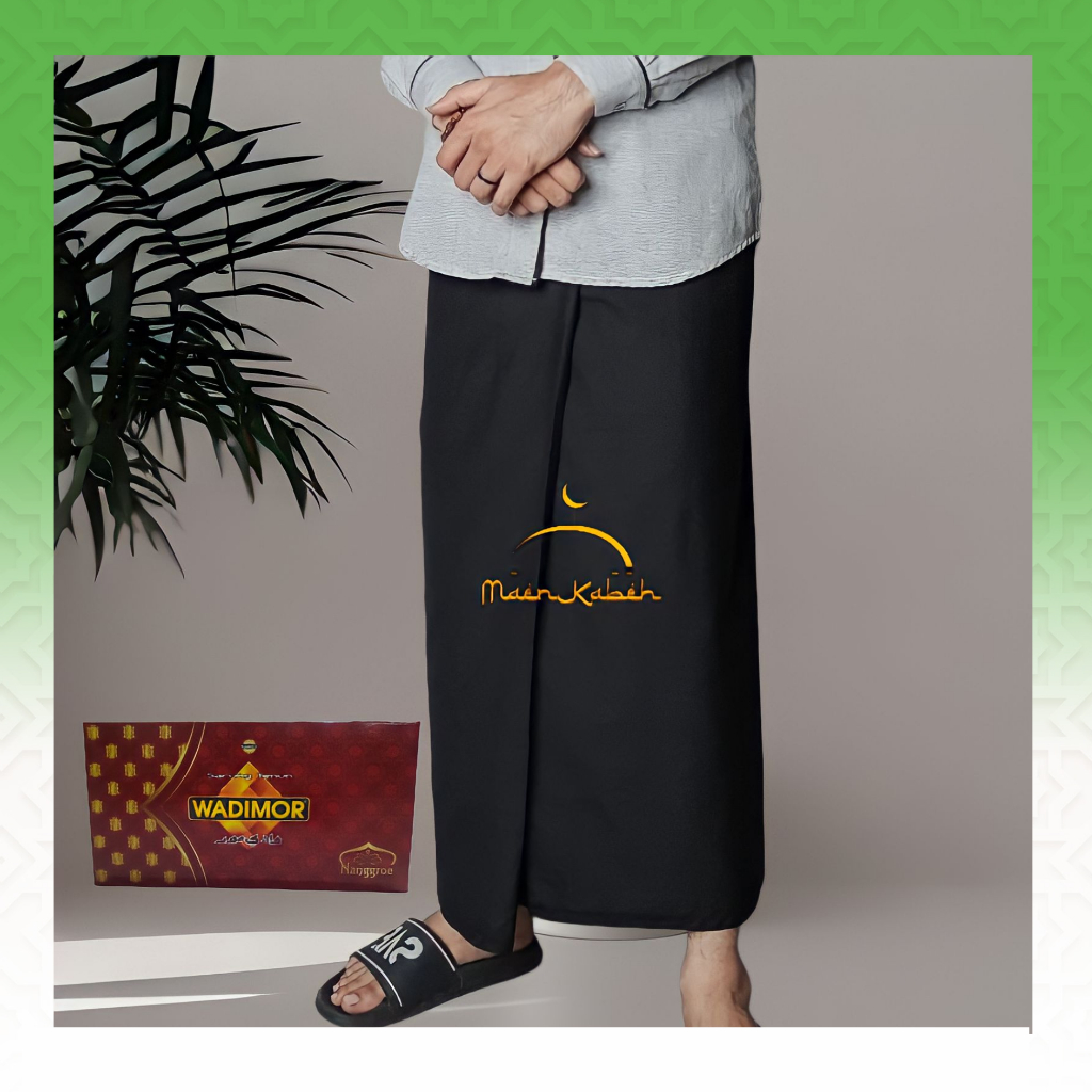 Jual Sarung WADIMOR Original hitam polos-sarung sholat putih polos pria ...