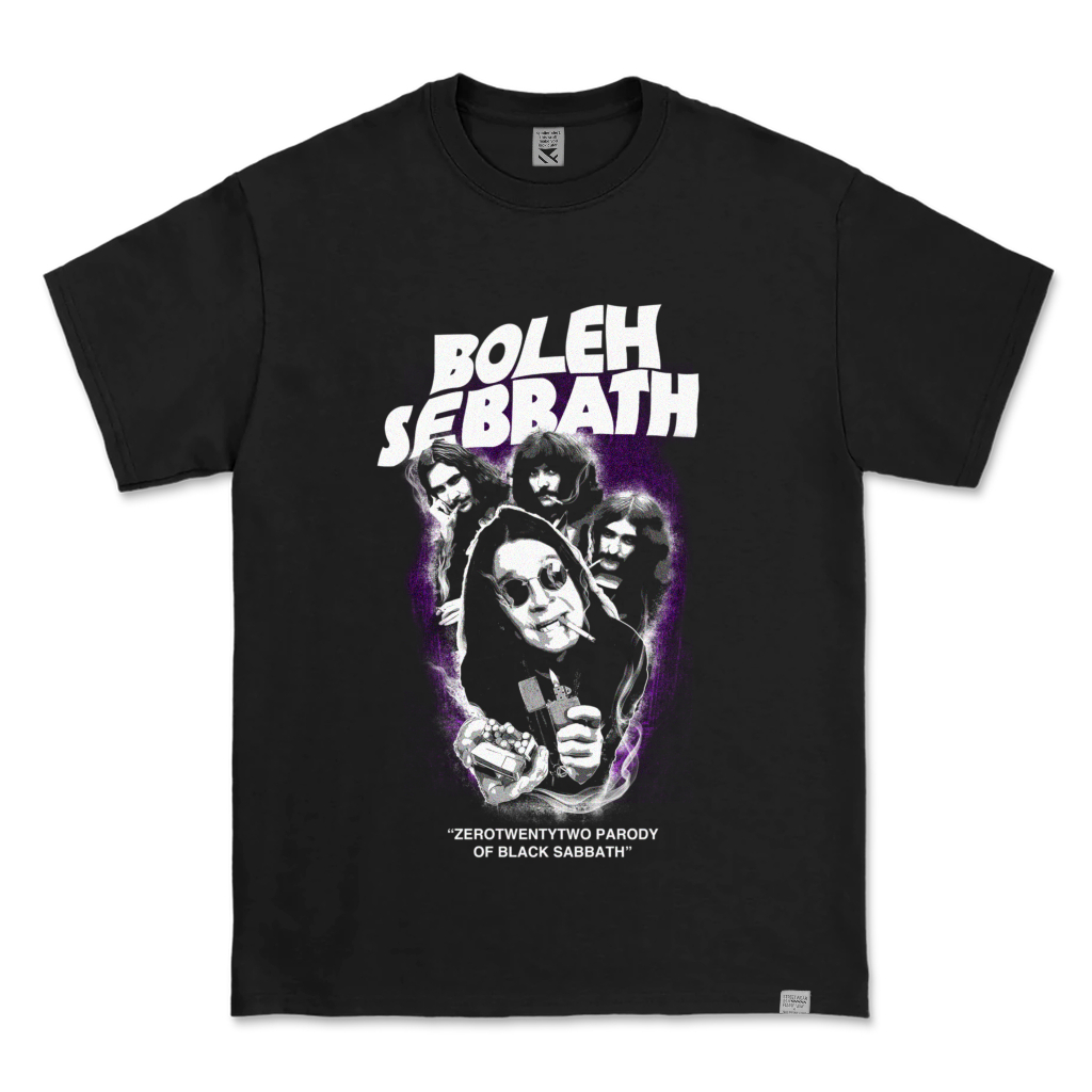Jual ZeroTwentyTwo T-Shirt Boleh Sebbath Black Sabbath | Kaos Pria Lucu ...
