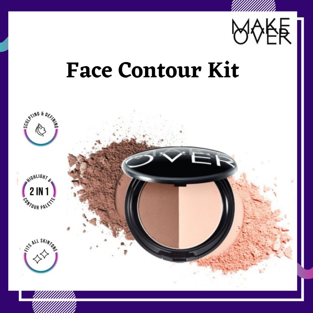 Jual Make Over Face Contour Kit 14 g - Contour & Highlight | Shopee ...
