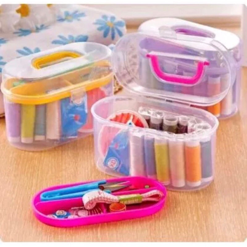 Jual Alat Jahit Set Benang Warna Sewing Kit Alat Rajut | set alat jahit ...