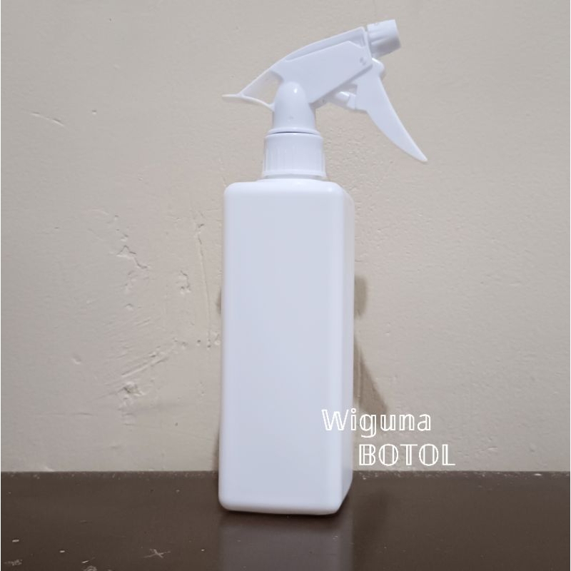 Jual Botol Spray HDPE 500ml Kotak Putih / Botol HDPE 500ml Kotak Tutup ...