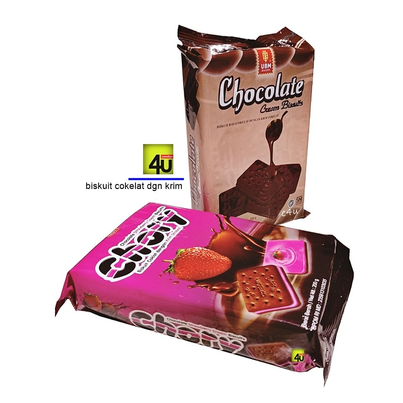 Jual UBM Chocolate Cream Biscuits - Kemasan BESAR 180 gr | Shopee Indonesia