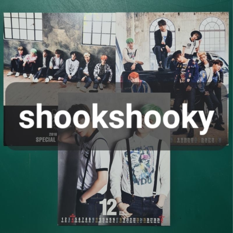 Jual BTS RUN JAPANESE VERSION DOUBLE SIDE CALENDAR GROUP SET | Shopee ...