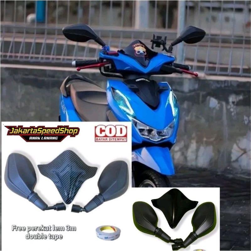 Jual Paket variasi beat new esp stater halus beat deluxe kaca spion ...