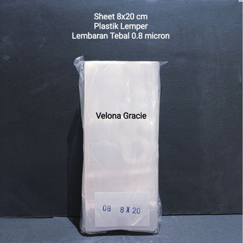 Jual Plastik Lemper Sheet 8x20 cm per 1/2 kg Lembaran PP Tebal | Shopee ...