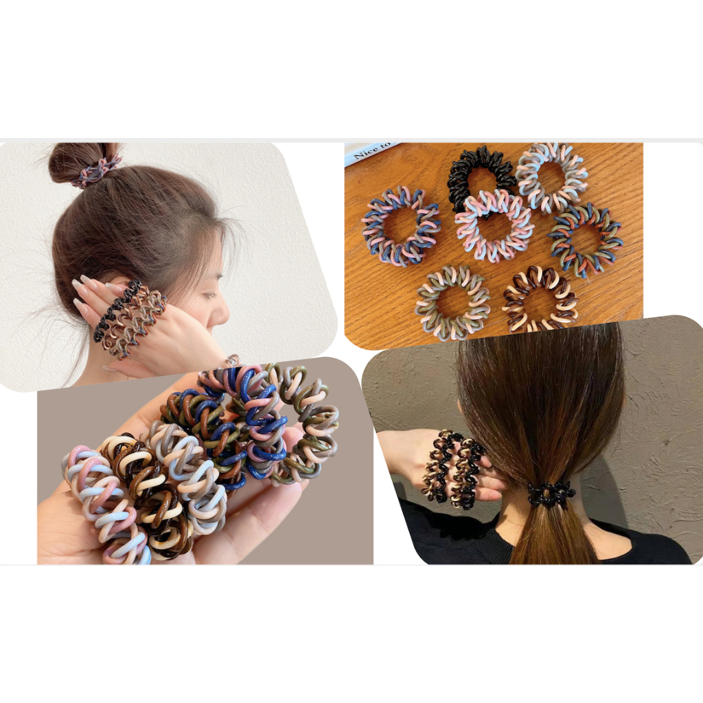 Jual Ikat Rambut Spiral / Karet Rambut Spiral Ala Korea - Kualitas ...