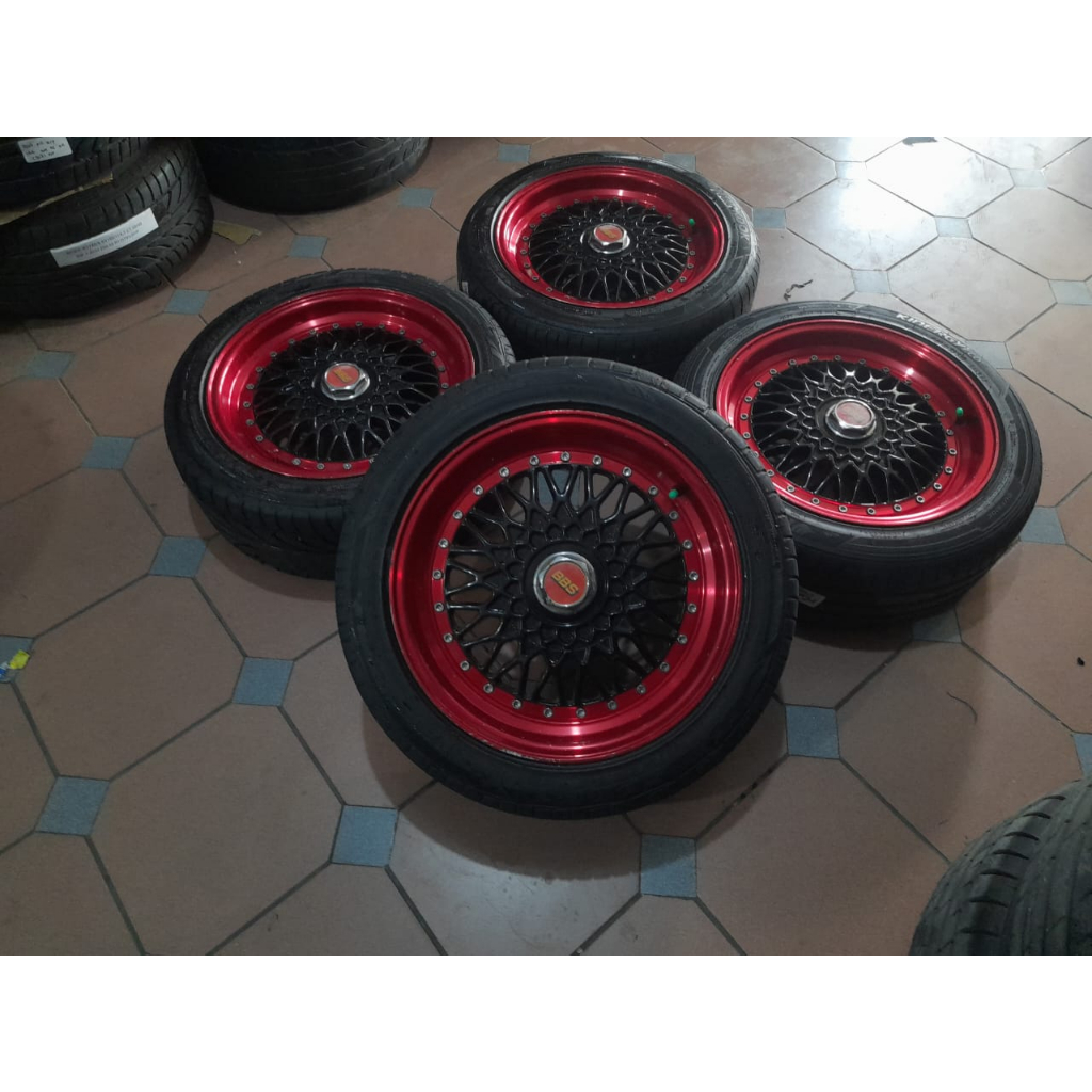 Jual VELG BEKAS MOBIL SEKEN RACING BBS RING 16 PCD 4X100/114 + BAN U/ YARIS JAZZ MOBILIO ...