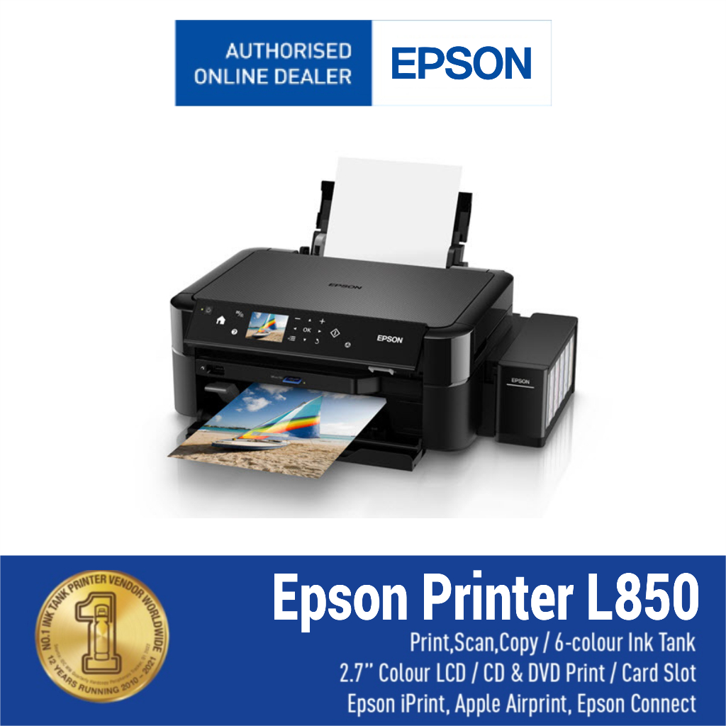 Jual Printer Epson L850 (Print-Copy-Scan-Photo) Lengkap Tinta Original ...