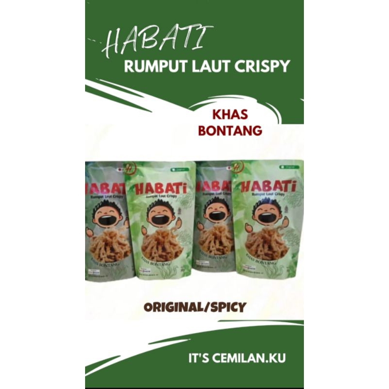 Jual HABATI RUMPUT LAUT KRISPY KHAS BONTANG 80gr | Shopee Indonesia