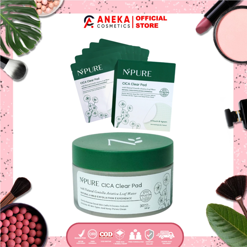 Jual NPURE Acne Clear Pad Cica 5Pads & 30Pads | Shopee Indonesia