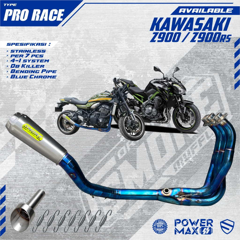 Jual Knalpot Kawasaki Z900 RS Full System Type Pro Race | Shopee Indonesia