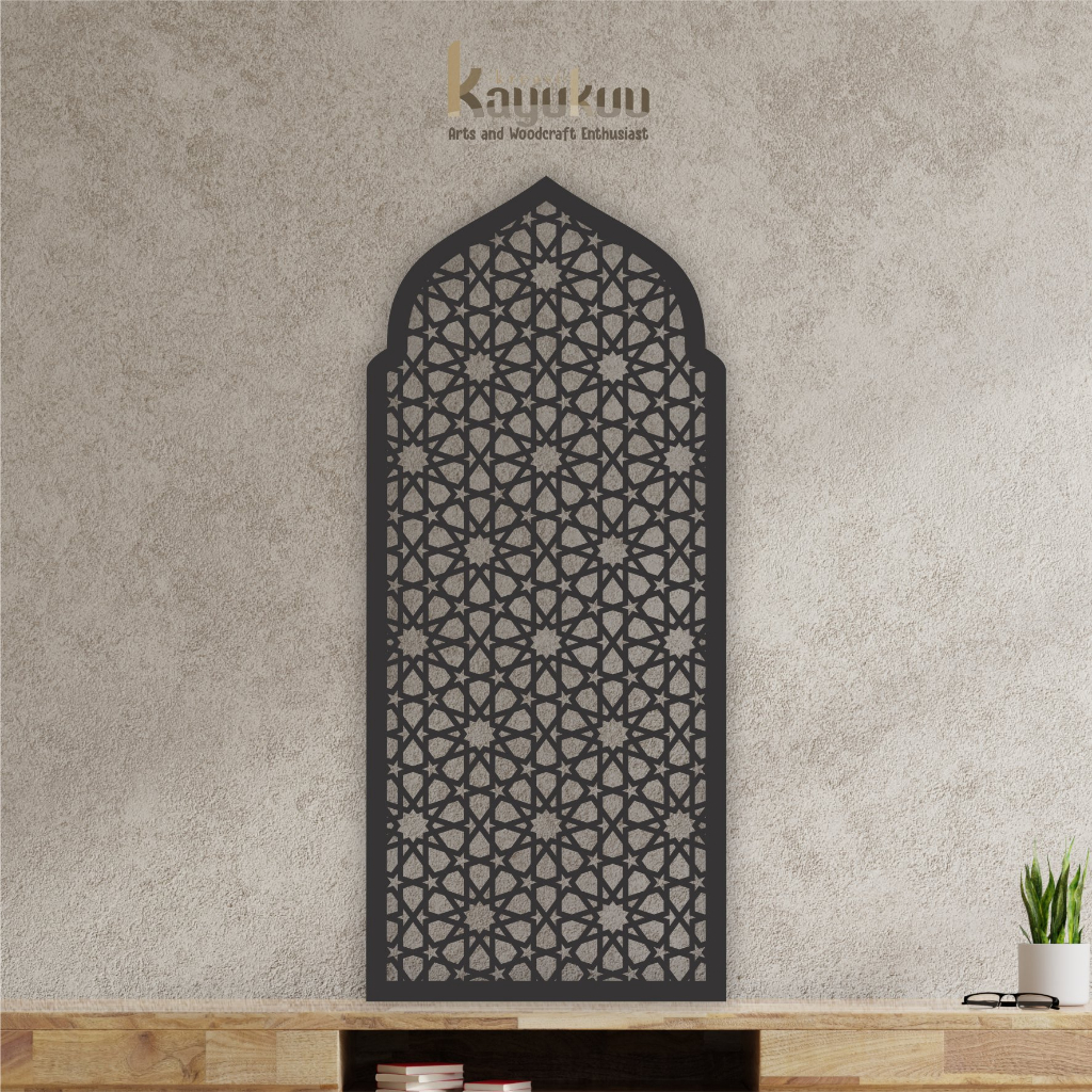Jual Kreasikayukuu Hiasan Dinding "Mihrab Musholla Kubah" Bahan Cutting ...