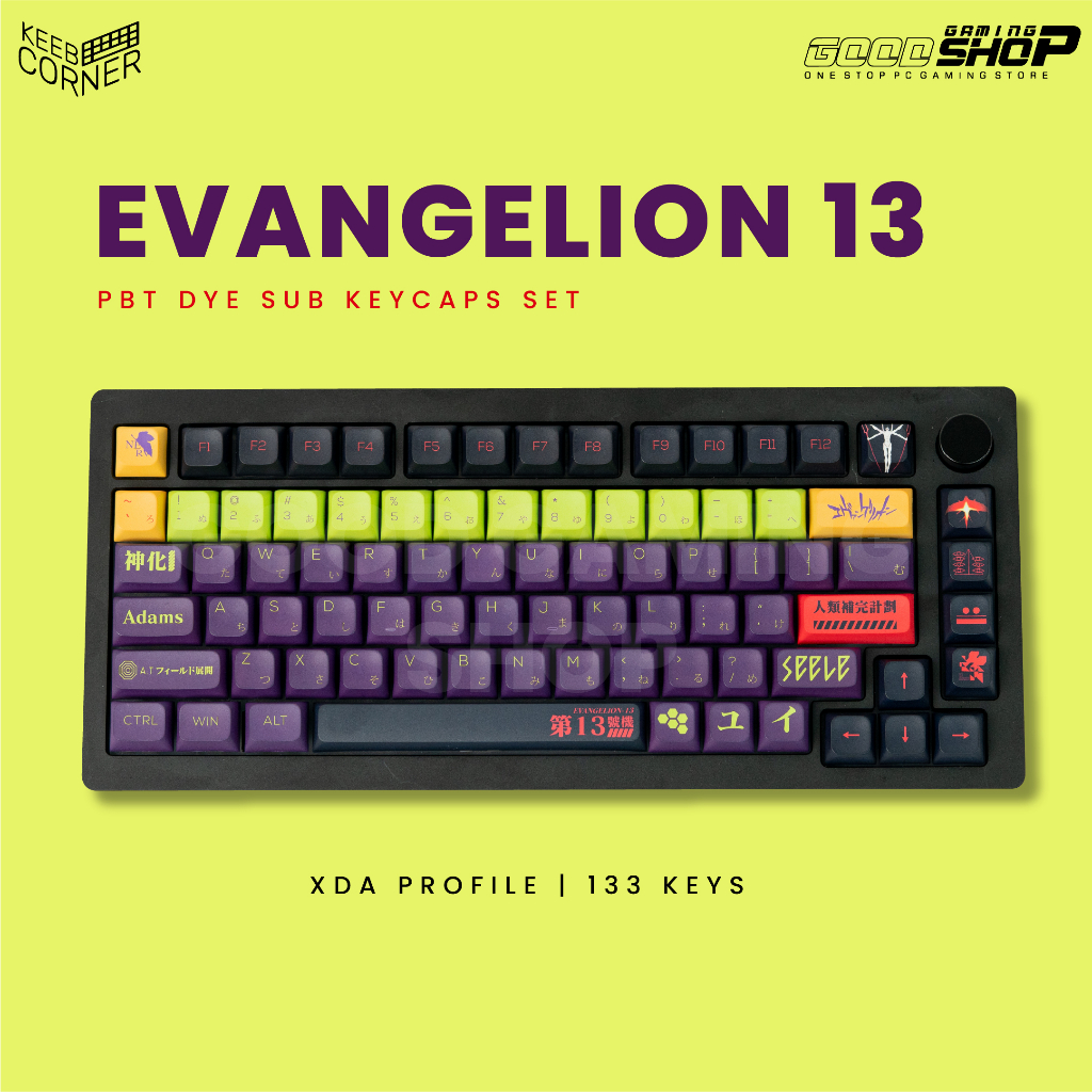 Jual KC Keycaps Evangelion13 XDA 133 Keys | Shopee Indonesia