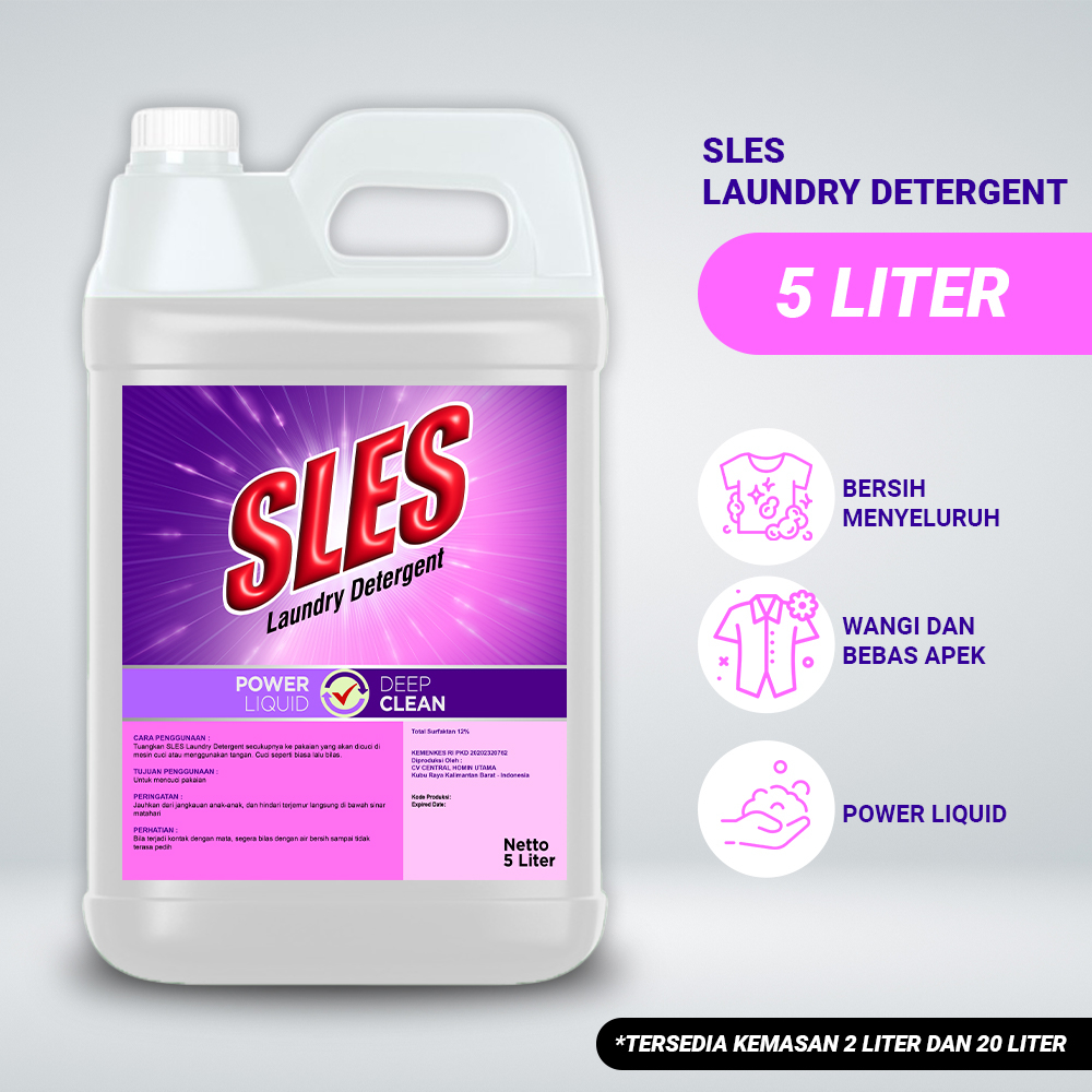 Jual SLES Laundry Liquid Detergent 5000ml | Shopee Indonesia
