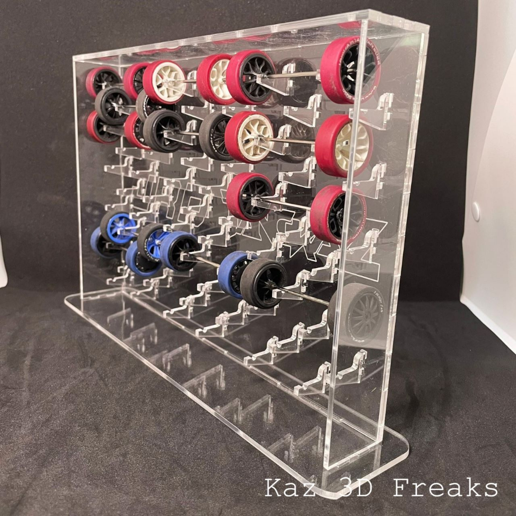 Jual Rak Tempat Ban / Dinamo Motor Tamiya Mini 4WD Box Wadah Akrilik ...