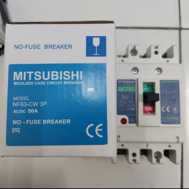 Jual MCCB NFB breaker Mitsubishi NF-63CW NF63CW NF63-CW 50A | Shopee ...