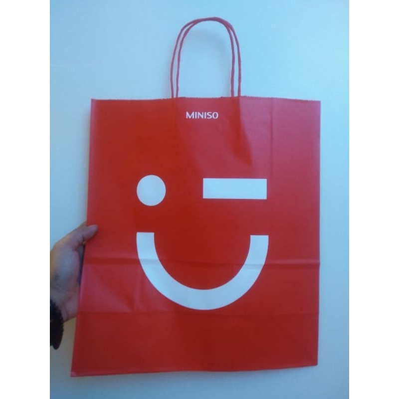 Jual Paper Bag Miniso Anti Lecek Packing Aman | Shopee Indonesia