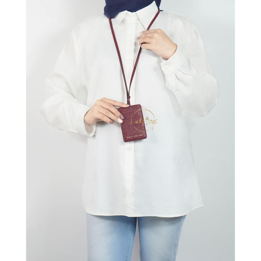 Jual marc jacobs lanyard id holder (authentic / original ) | Shopee ...