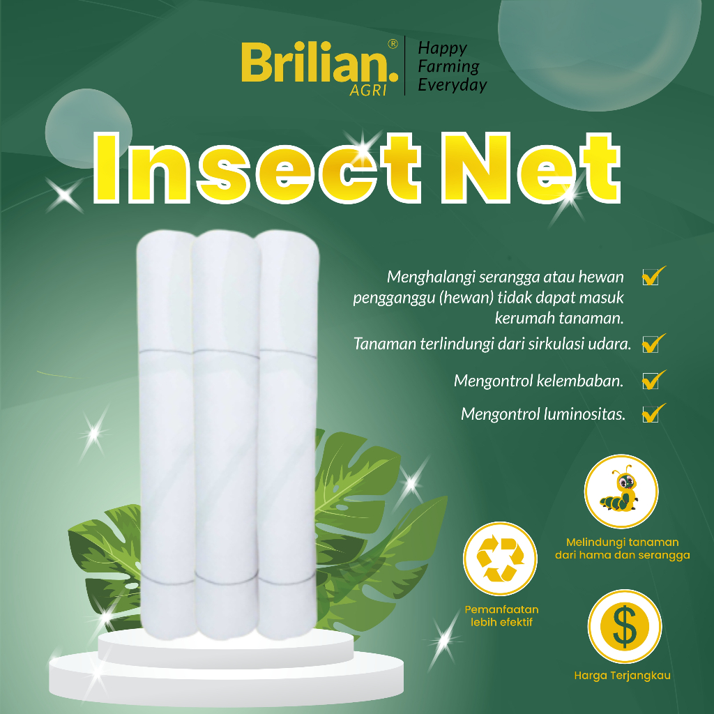 Jual Jaring Insect / Kasa Putih ( LEBAR 1 METER ) | Shopee Indonesia