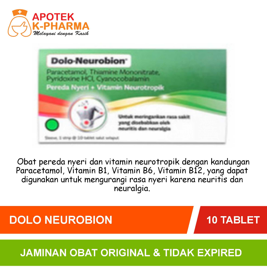 Jual Dolo Neurobion New Kemasan Strip Isi 10 Tablet Original | Shopee ...