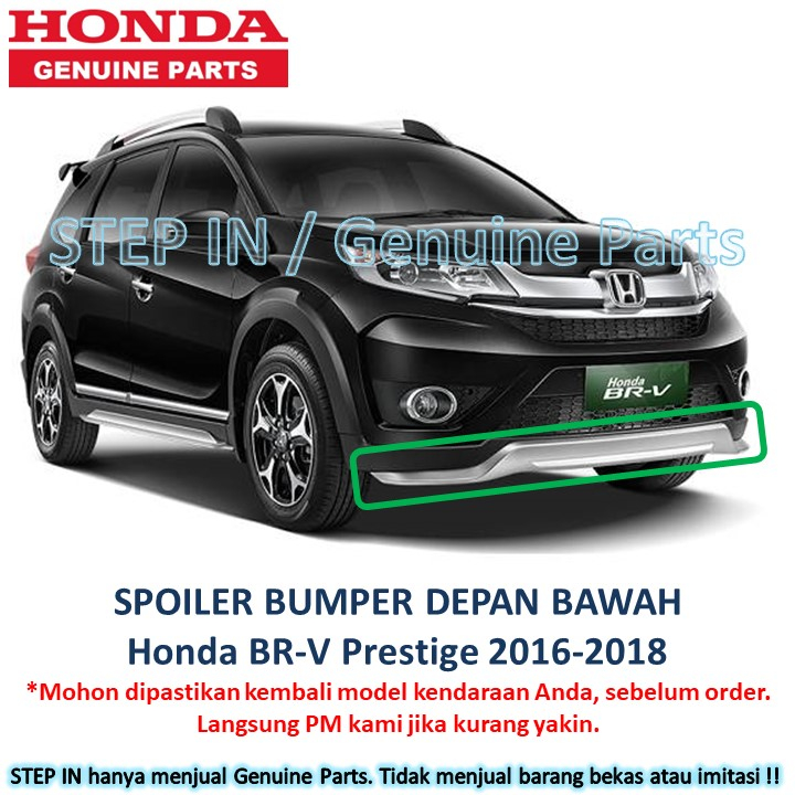 Jual Garnish Lower Spoiler Bumper DEPAN bawah Honda BRV prestige BR-V ...