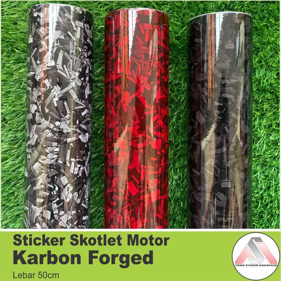 Jual Sticker Stiker Scotlite Skotlet Carbon Karbon Forged | Shopee ...