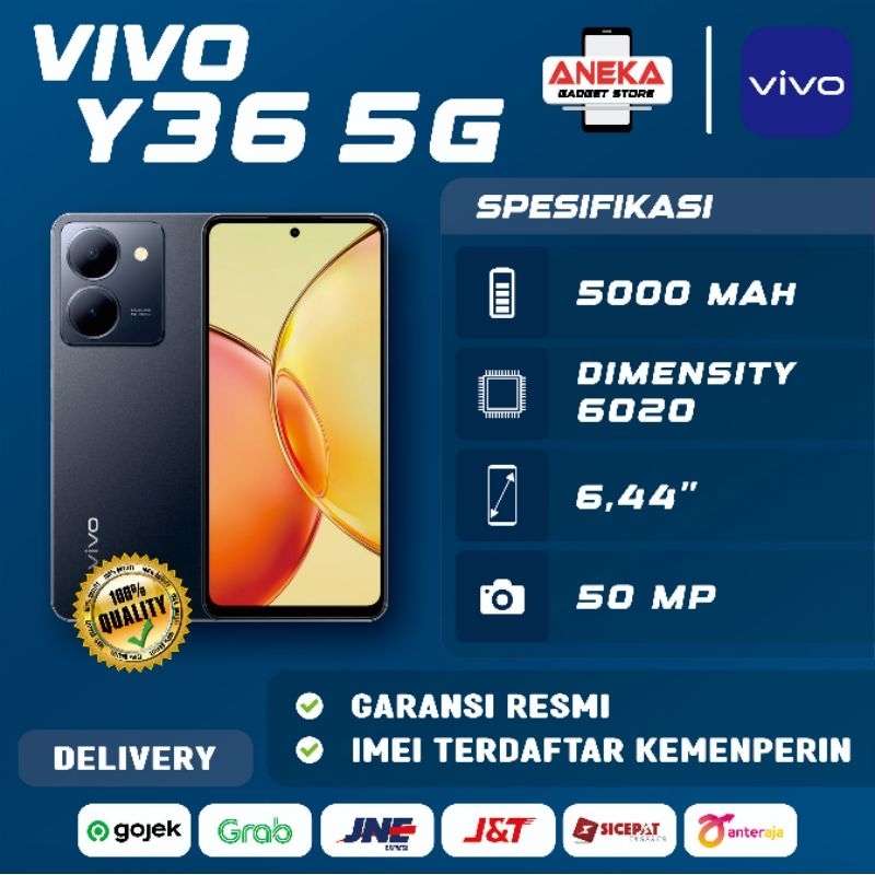 Jual Vivo Y36 5G 8GB/256GB Garansi Resmi | Shopee Indonesia