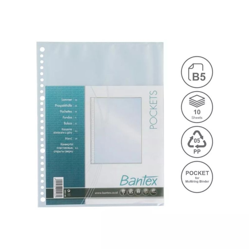 Jual Pockets Bantex For Multiring Binder A5 & B5 | Shopee Indonesia