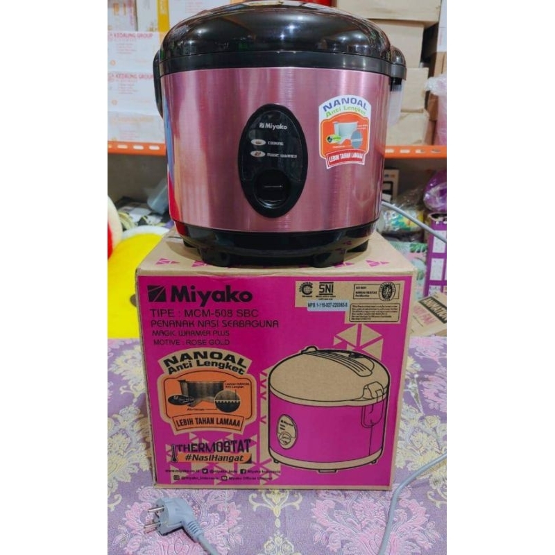 Jual 0Rice Cooker Miyako MCM 507 SBC 1,8L Magic Com Miyako 507 SBC ...