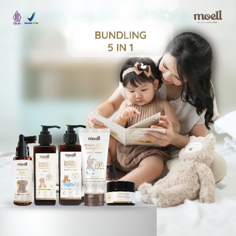 Jual [Moell VIP Bali] Paket Lengkap Skincare Moell / Moell Body Lotion ...