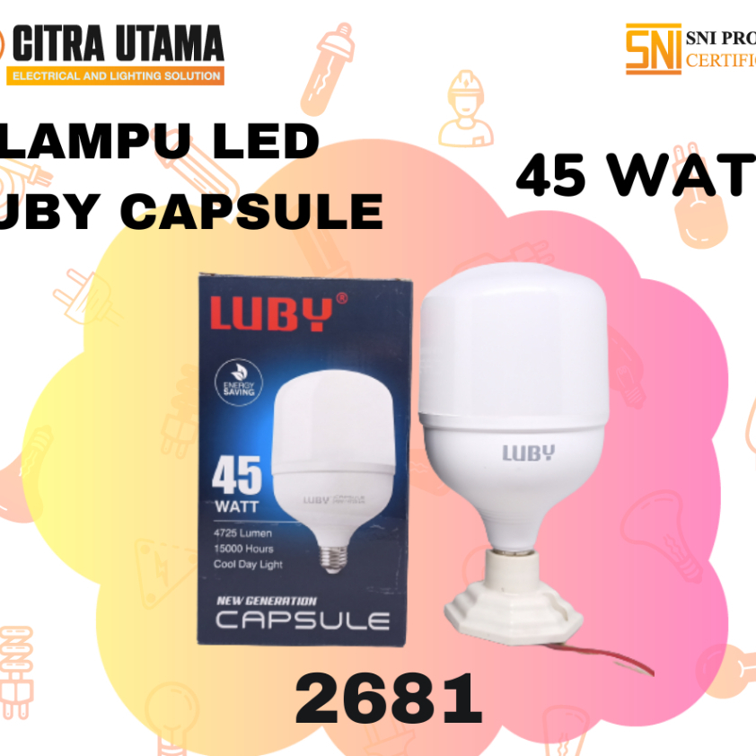 Jual LAMPU LED LUBY AWET DAN TAHAN LAMA 45W PUTIH TERANG K2681 | Shopee ...