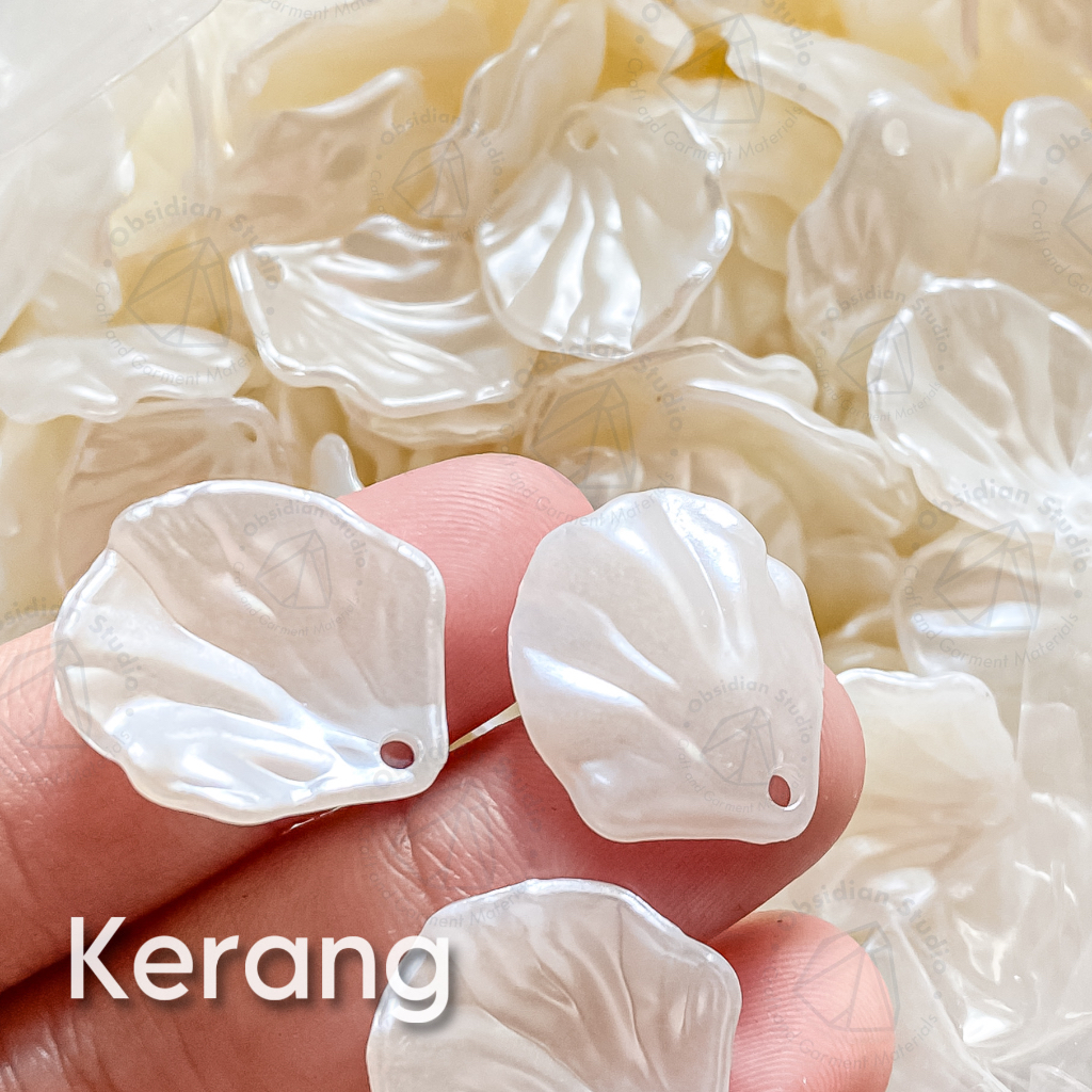 Jual Mote Kelopak Bunga Akrilik Manik Cangkang 3D Flower Acrylic Beads ...