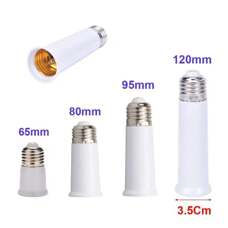 Jual Sambungan Lampu Fitting Downlight E27 / Lamp Holder Adapter E27 to ...