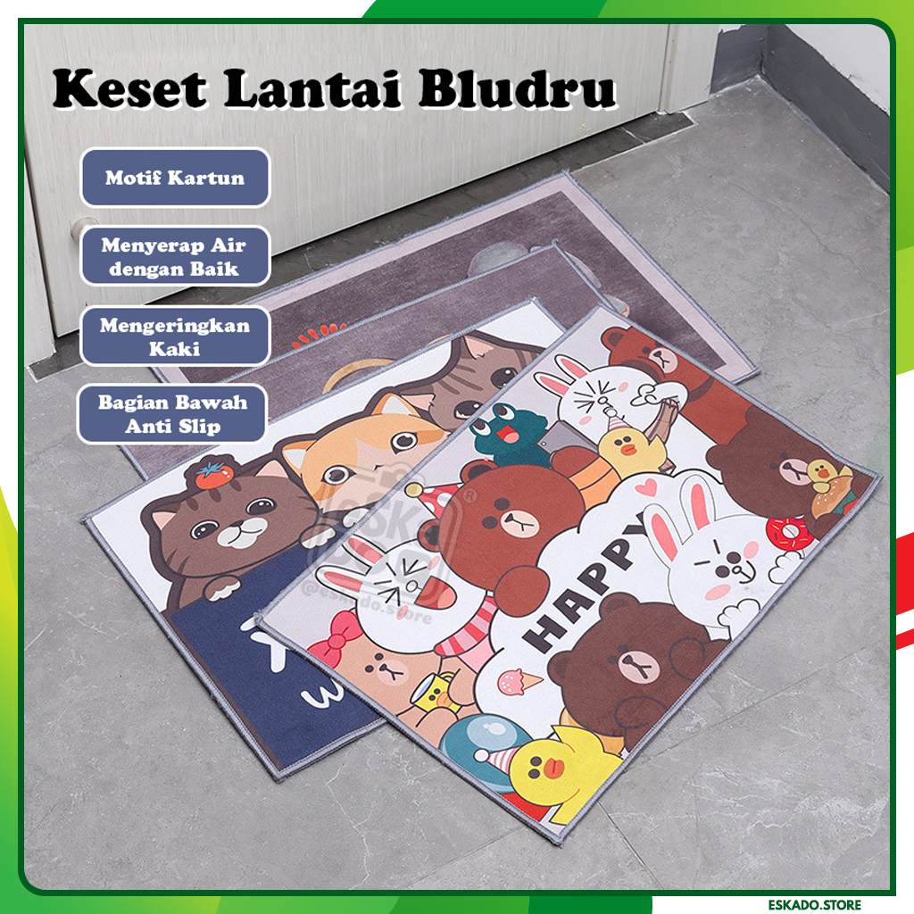 Jual Keset Anti Slip Persegi Panjang / Floor Mat Anti Slip (40 x 60 cm ...