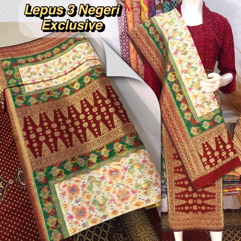 Jual Songket Lepus 3 Negeri Exclusive-Asli Tenun Tangan Palembang ...