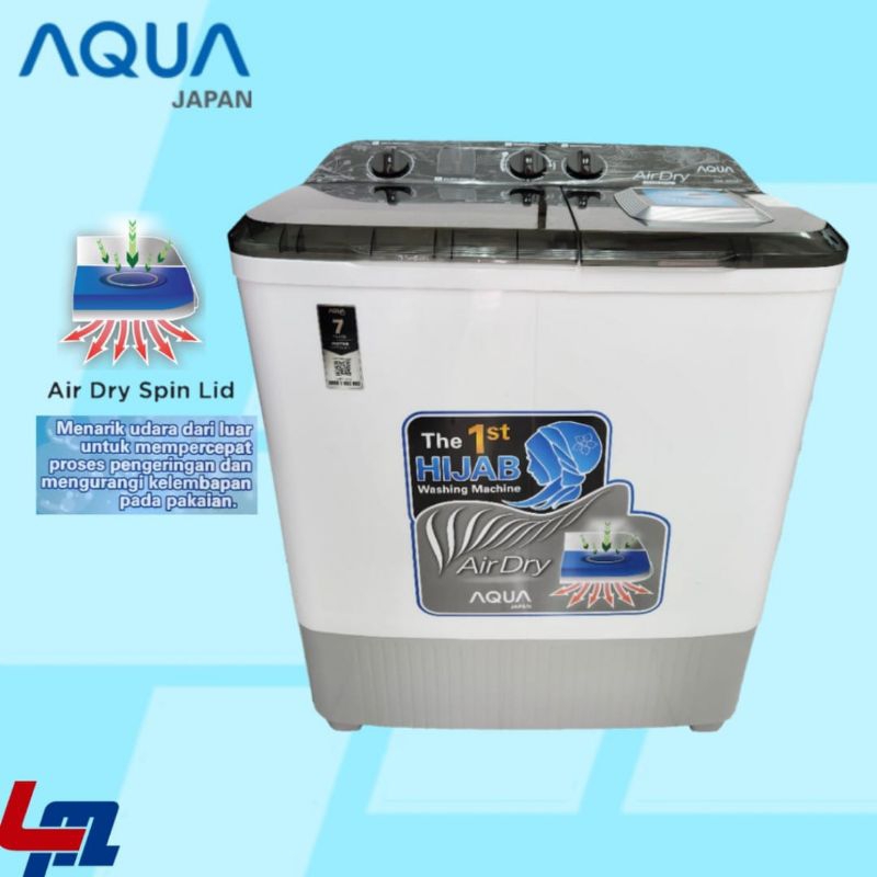 Jual AQUA Mesin Cuci 2 tabung 7Kg QW 760XT | Shopee Indonesia