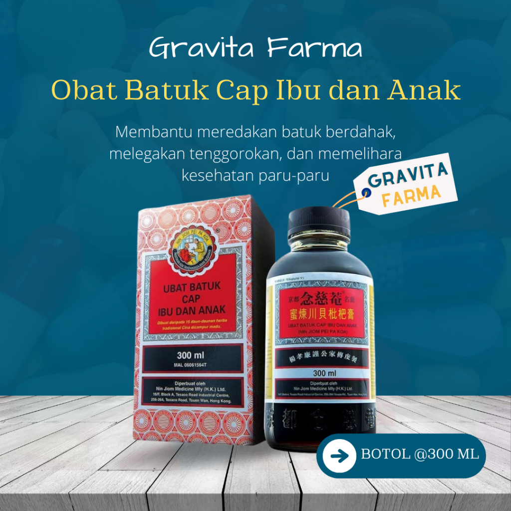 Jual Obat batuk cap Ibu dan Anak 300ml ( Nin Jiom Pei Pa Koa ) - Obida ...