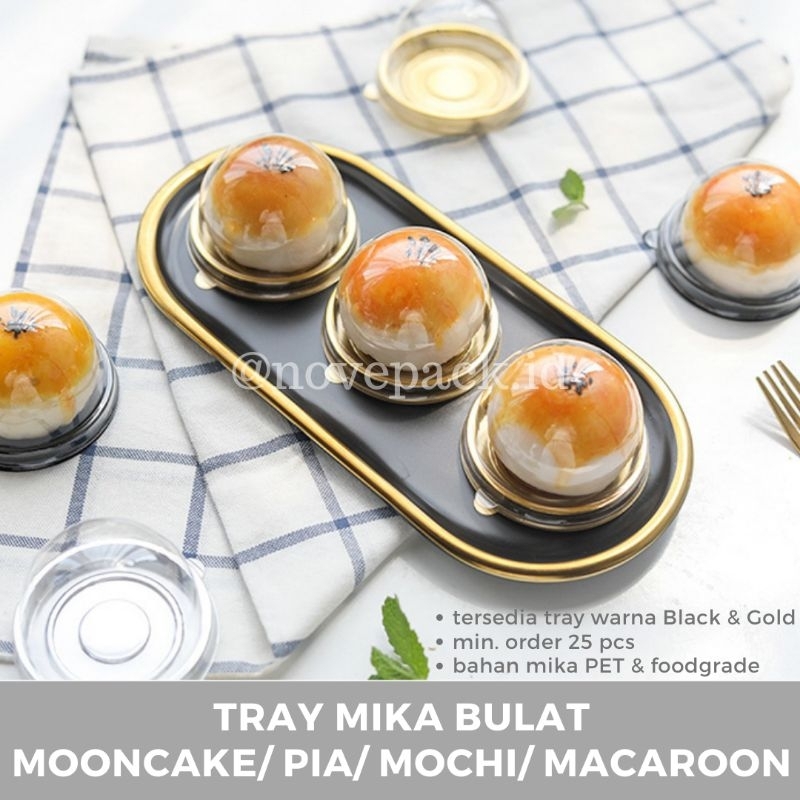 Jual (50PCS) TRAY MIKA BULAT MOONCAKE/TRAY MIKA BULAT PIA/ TRAY MIKA ...