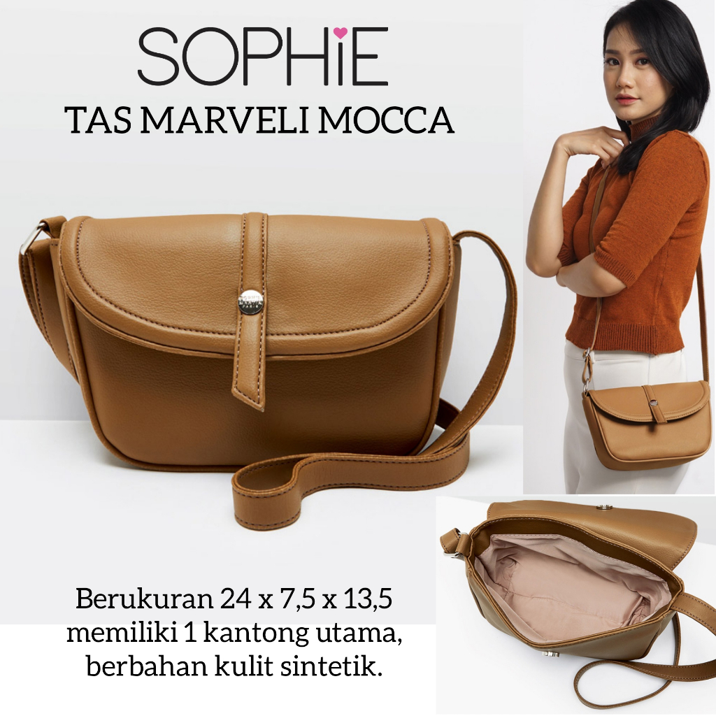 Jual TAS MARVELI MOCCA SOPHIE MARTIN PARIS PROMO TAS SELEMPANG WANITA ...