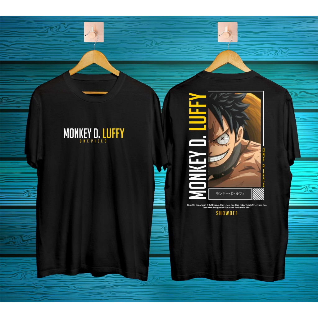 Jual KAOS ANIME ONE PIECE MONKEY D.LUFFY BAJU ANIME | Shopee Indonesia