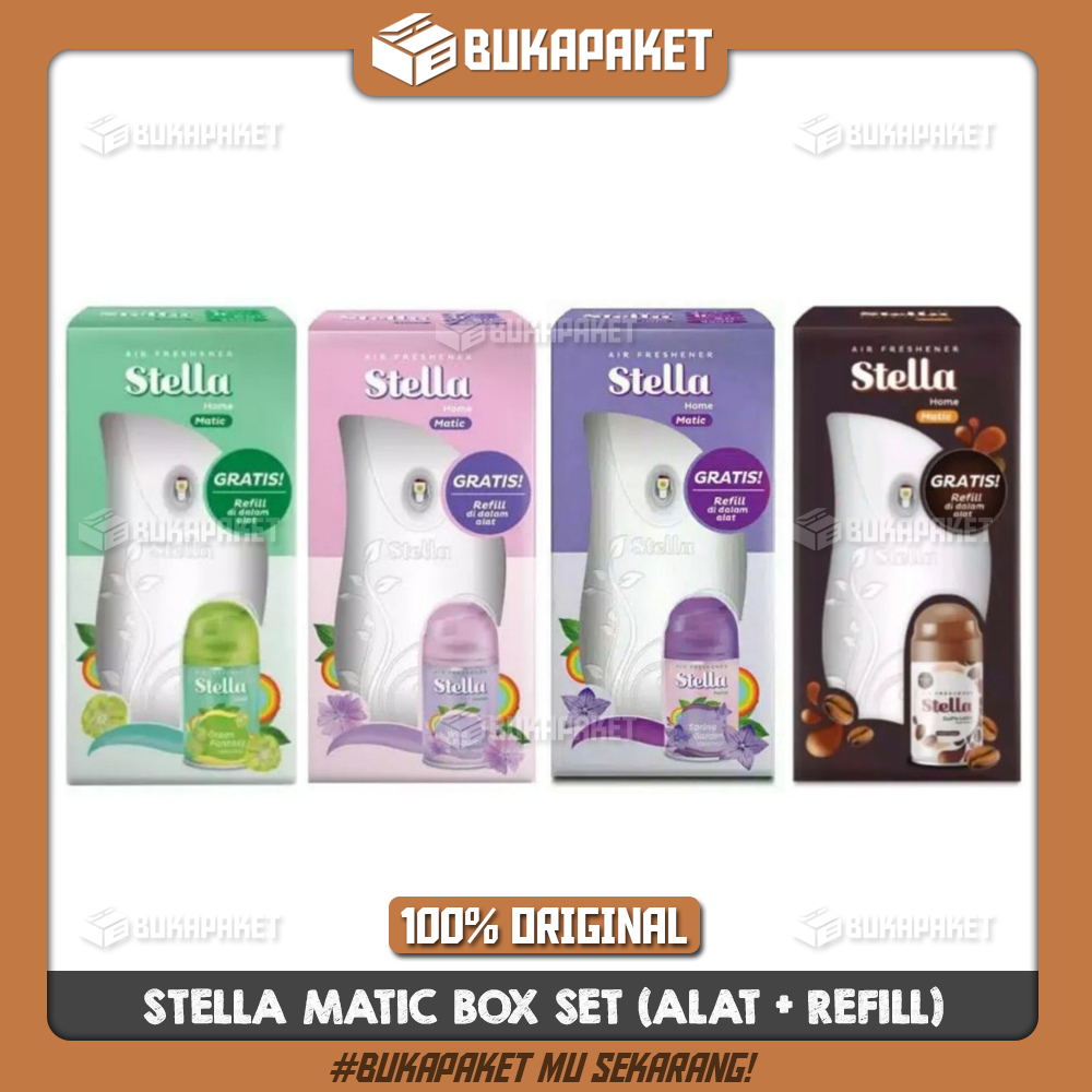 Jual STELLA MATIC BOX SET Alat Pengharum Ruangan Otomatis ALAT + REFILL ...