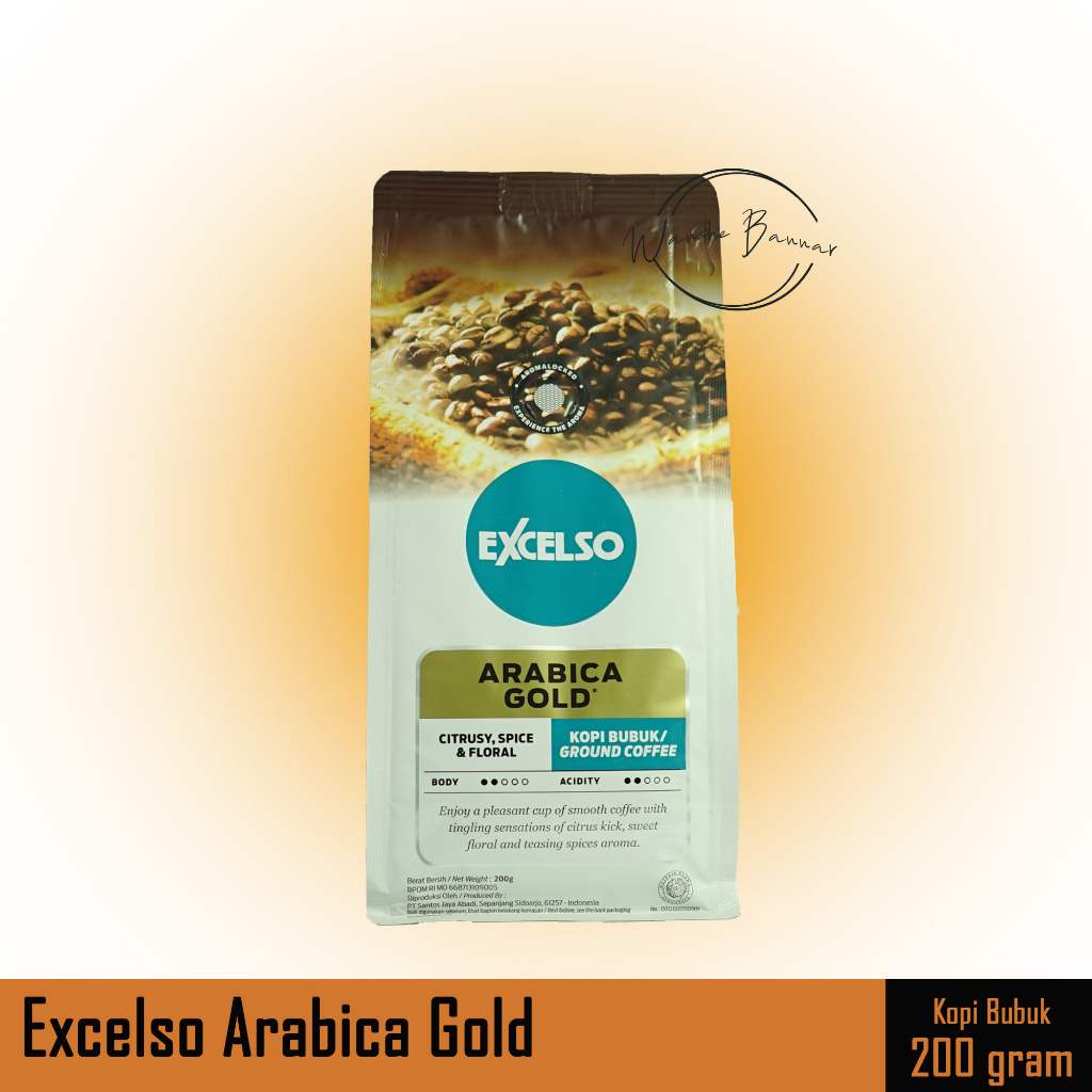 Jual Kopi Bubuk Excelso Arabica Gold 200g | Shopee Indonesia