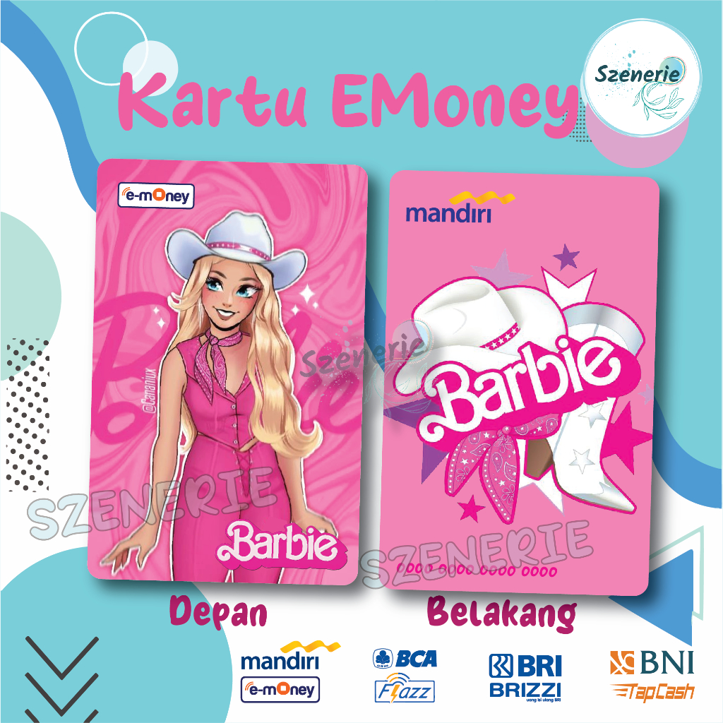 Jual Emoney Barbie Girl Cute Custom Flazz gen 2 Kartu E-money Mandiri ...