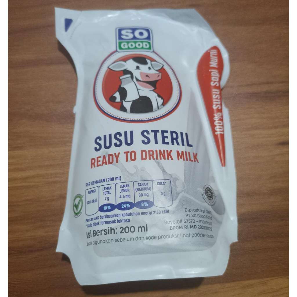 Jual SO GOOD SUSU STERIL 200ML | Shopee Indonesia