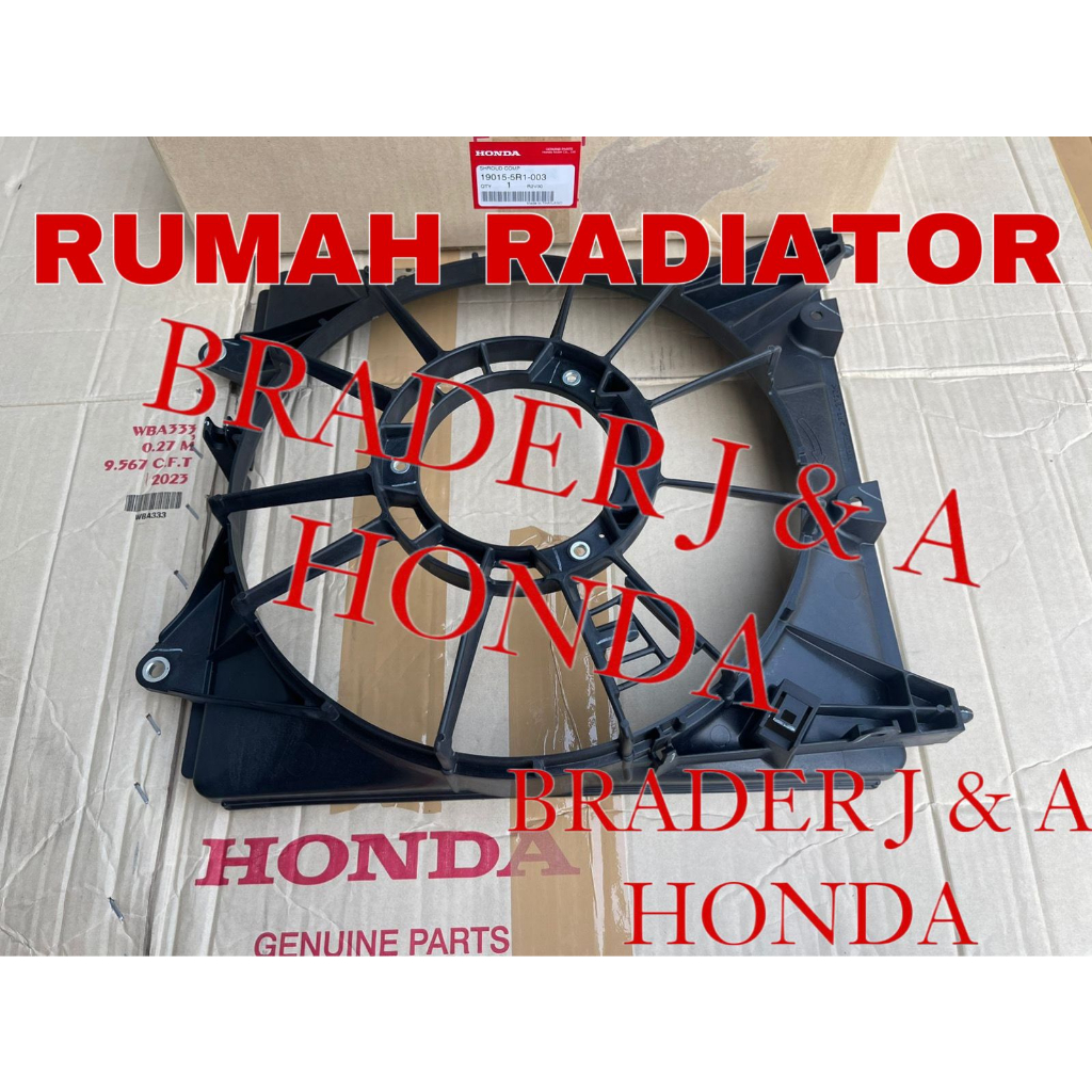 Jual RUMAH KIPAS MOTOR SHROUD FAN RADIATOR DEPAN PENUMPANG JAZZ GK5 ...