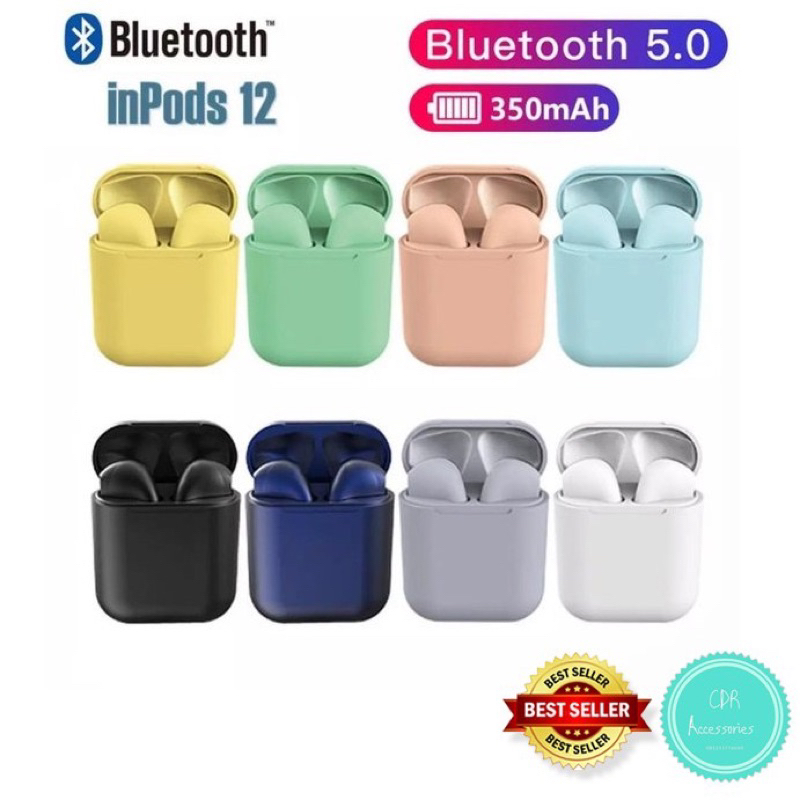 Jual headset i12 Inpods12 TWS Wireless Earphone Bluetooth 5.0 Warna ...