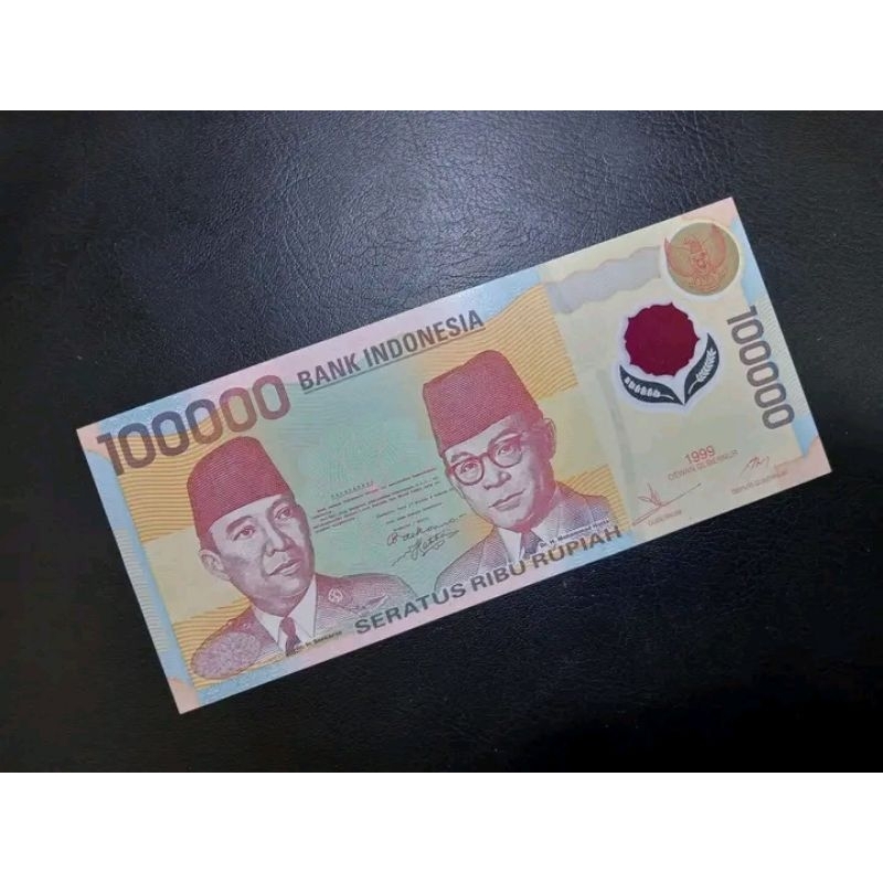 Jual UANG KUNO UANG KERTAS 100.000 RUPIAH POLYMER SUKARNO HATTA TAHUN ...